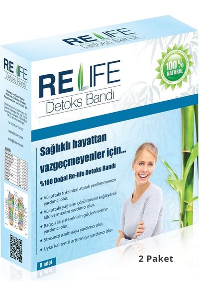 Relife 2 Adet x Detoks Ayak Bandı Detoks Bant Re-Life %100 Doğal Toksin Atıcı Ürün Relife 2 Adet x Detoks Ayak Bandı Detoks Bant Re-Life %100 Doğal Toksin Atıcı Ürün