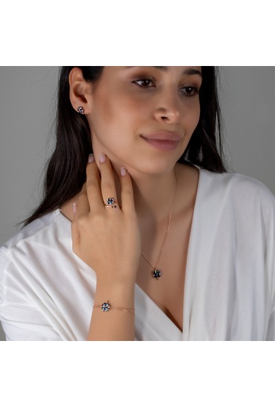 Else Silver Mistik Topaz Taşlı Gümüş Yonca Set Else Silver Mistik Topaz Taşlı Gümüş Yonca Set