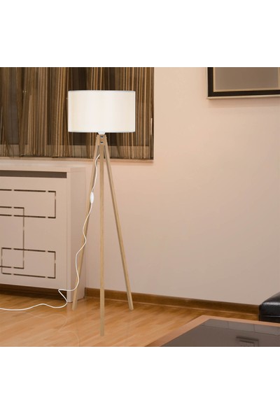 Modelight Rodi Lambader Bambu Ayak Krem Şapka