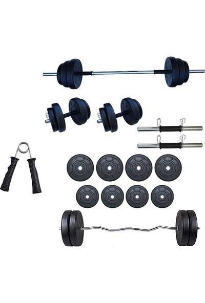 Ser Spor 35 kg Z Barlı Halter Dambıl Seti Ser Spor 35 kg Z Barlı Halter Dambıl Seti