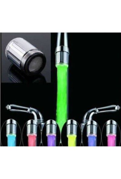 Cmt LED Işıklı Musluk Başlığı 3 Renk Cmt LED Işıklı Musluk Başlığı 3 Renk