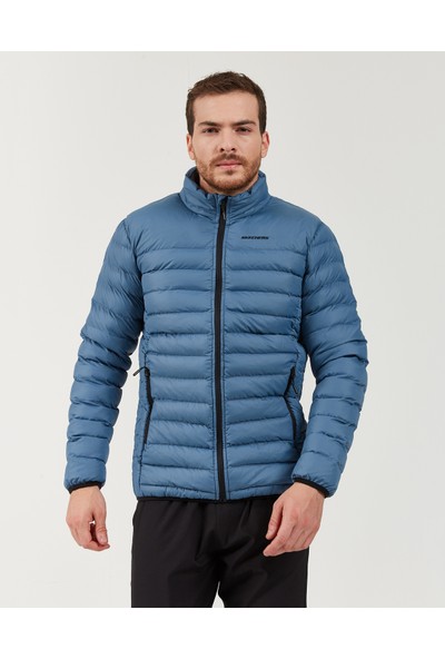 Skechers Outerwear M Lightweight Jacket Erkek Indigo Mont - S202721-315 Skechers Outerwear M Lightweight Jacket Erkek Indigo Mont - S202721-315