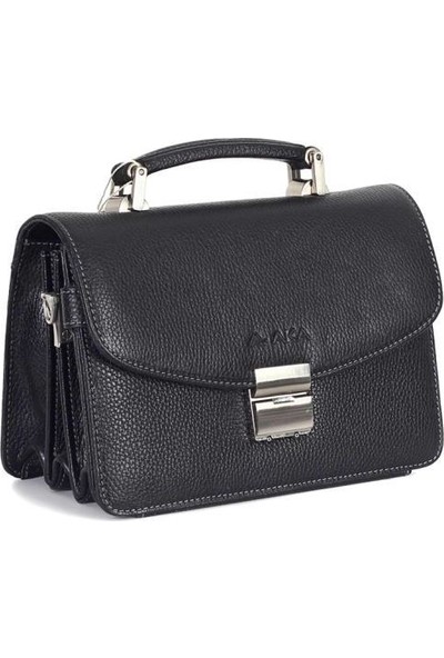 Aka 132-2 Floter Siyah Deri Portföy Çantası Aka 132-2 Floter Siyah Deri Portföy Çantası