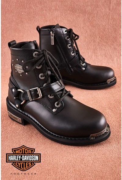 Harley Davidson Becky Black Deri Kadın Bot