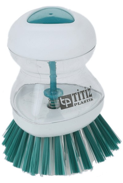 Titiz TP-110 Yeşil Deterjan Hazneli Bulaşık Fırçası Titiz TP-110 Yeşil Deterjan Hazneli Bulaşık Fırçası