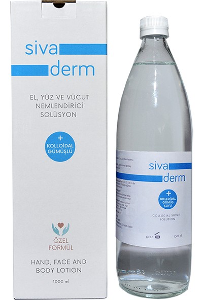 Sıva Derm Kolloidal Gümüş Suyu 1000ML 40 Ppm Sıva Derm Kolloidal Gümüş Suyu 1000ML 40 Ppm