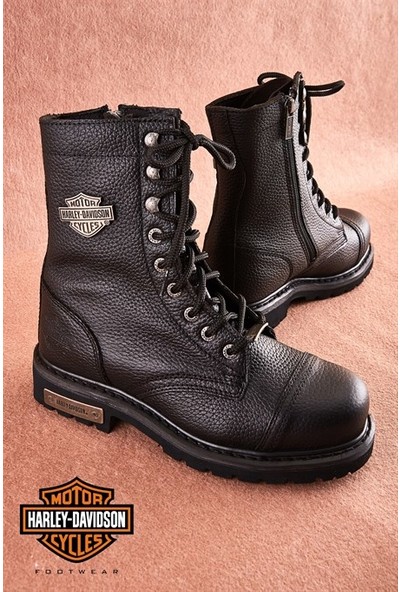 Harley Davidson Colmar Colmar Black Deri Kadın Bot Harley Davidson Colmar Colmar Black Deri Kadın Bot