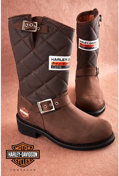 Harley Davidson Laconia Brown Deri Kadın Bot Harley Davidson Laconia Brown Deri Kadın Bot