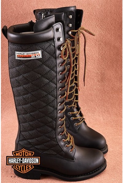 Harley Davidson Rem Black Deri Çizme