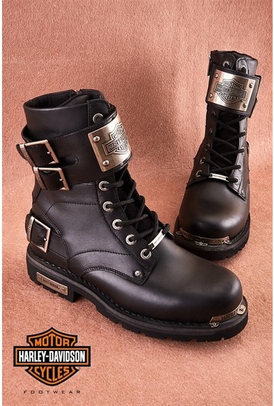 Harley Davidson Ricketson Black Deri Bot