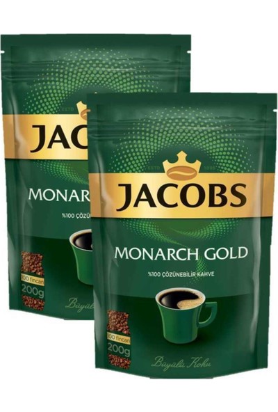 Jacobs Monarch Gold Kahve 200 gr x 2'li Jacobs Monarch Gold Kahve 200 gr x 2'li