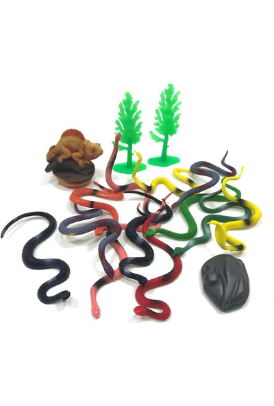 Bircan Oyuncak Silindir Kutuda Sürüngen Hayvanları