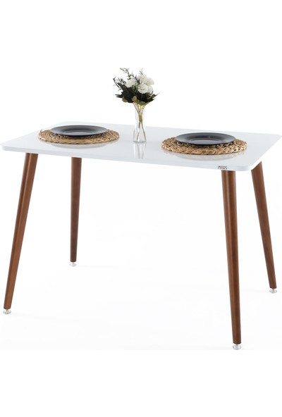Mars Mobilya Mykonos Beyaz Ahşap Ayaklı Mutfak Masası Mars Mobilya Mykonos Beyaz Ahşap Ayaklı Mutfak Masası