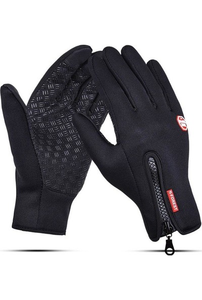 Schulzz Dokunmatik Rüzgar Geçirmez Kaymaz Eldiven