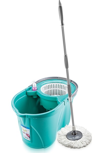 Mikrofiber Mop Temizlik Seti - 360° Döner Başlıklı Mikrofiber Mop Temizlik Seti - 360° Döner Başlıklı