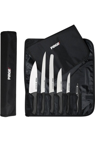 Pirge 6 Parça Ecco Çantalı Şef Bıçak Seti