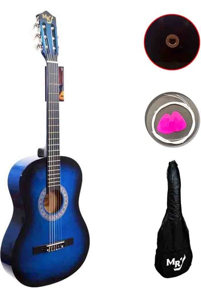 Blue Wings Klasik Gitar - MREC275BLS + Kılıf + Pena + Yedek Tel Blue Wings Klasik Gitar - MREC275BLS + Kılıf + Pena + Yedek Tel