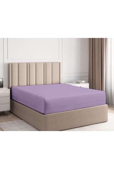 Ephemeris Pamuk Çift Kişilik Lastikli(Fitted) Penye Çarşaf - Lila Ephemeris Pamuk Çift Kişilik Lastikli(Fitted) Penye Çarşaf - Lila