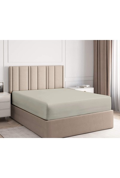 Ephemeris Pamuk Çift Kişilik Lastikli(Fitted) Penye Çarşaf - Bej Ephemeris Pamuk Çift Kişilik Lastikli(Fitted) Penye Çarşaf - Bej