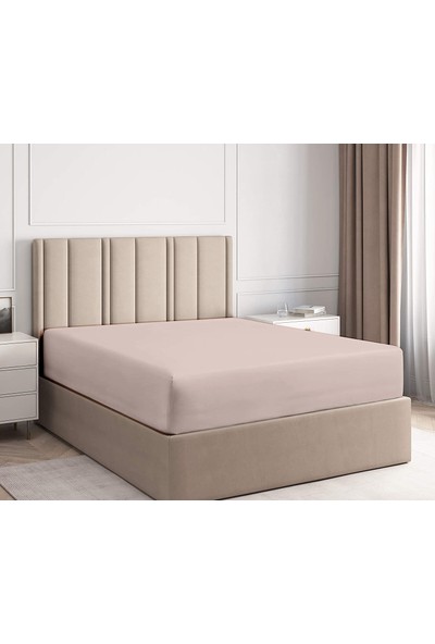 Ephemeris Pamuk Tek Kişilik Lastikli(Fitted) Penye Çarşaf - Pudra Ephemeris Pamuk Tek Kişilik Lastikli(Fitted) Penye Çarşaf - Pudra