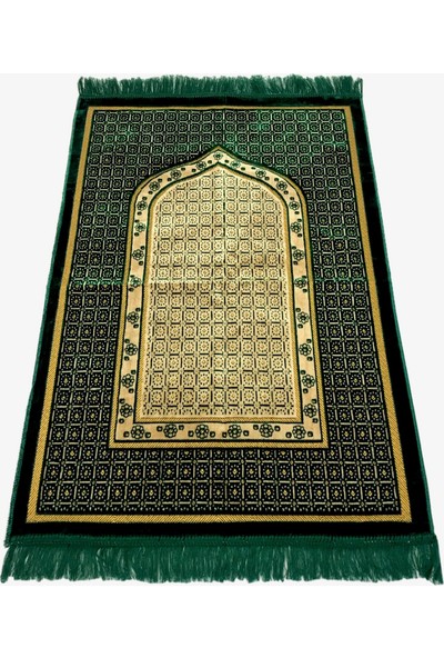 Keven Dodya Seccade 500gr Lüks Pamuk Seccade Kare Desen 70x110cm Koyu Yeşil Keven Dodya Seccade 500gr Lüks Pamuk Seccade Kare Desen 70x110cm Koyu Yeşil