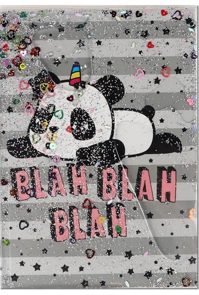 Attach Blah Panda Sulu Kapak Defter
