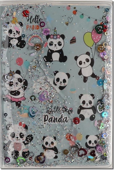 Attach Çoklu Panda Sulu Kapak Not Defteri