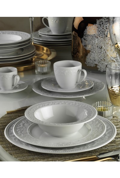 Kütahya Porselen Silvia 78 Parça Yemek Takımı