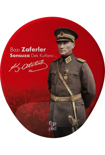 Flipped Sonsuz Zafer Tasarım Bilek Destekli Mousepad