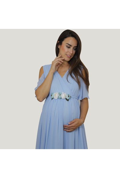 Entarim Hamile Baby Shower Şifon Abiye Elbise 2919 Entarim Hamile Baby Shower Şifon Abiye Elbise 2919