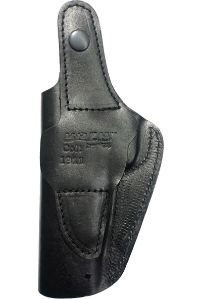 Arslantaş Colt 1911 Hakiki Deri Siyah Maşalı Iç Dış Kılıf Arslantaş Colt 1911 Hakiki Deri Siyah Maşalı Iç Dış Kılıf