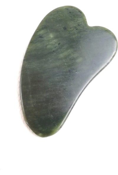 Osmanlı Doğal Taş Yeşim Kalp Li Gua Sha Masaj Taşı