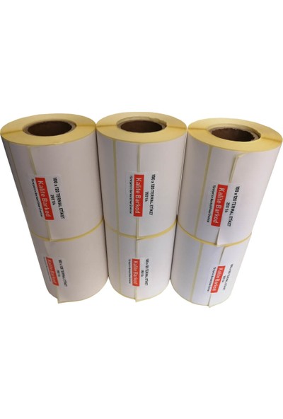 Kalite Barkod 100x120 Termal Etiket 6 Rulo Barkod Etiket Kalite Barkod 100x120 Termal Etiket 6 Rulo Barkod Etiket