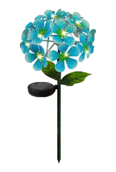 Bahçem Dekoratif Solar 16 LED Çiçek,bahçe Aydınlatması Mavi