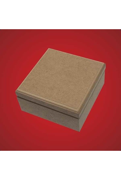 Artebella Ahşap Mdf Kutu 12 x 12 x 6 cm