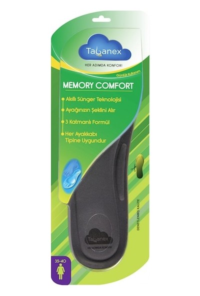 Tabanex Memory Comfort Tabanlık - Kadın 35-40 Tabanex Memory Comfort Tabanlık - Kadın 35-40