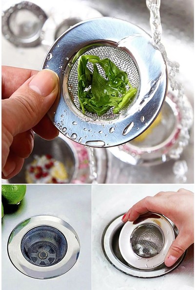 Zuzu Made Paslanmaz Çelik Lavabo Süzgeci Zuzu Made Paslanmaz Çelik Lavabo Süzgeci