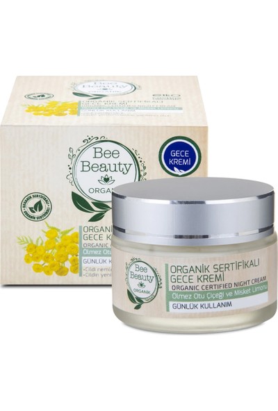 Bee Beauty Organik Sertifikalı Gece Kremi 50 ml