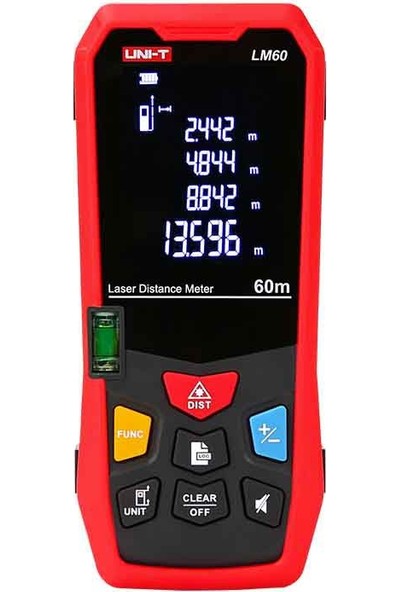 Unı-T Unit Unı-T LM60 -60 Metre Lazer Metre Su Terazili