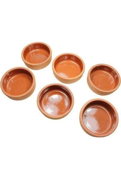 Via Pot Çömlekçilik 6'lı 7,5 cm Sırlı Fırın Sütlaç Kase