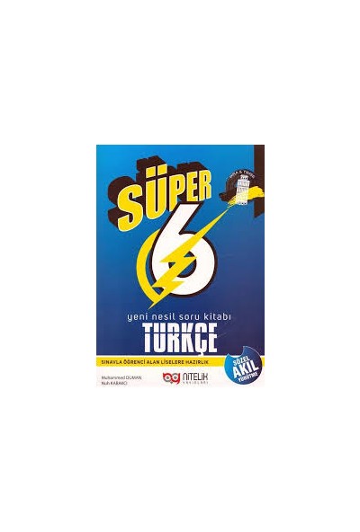 Nitelik Yayınları 6. Sınıf Süper 6 Türkçe Soru Bankası