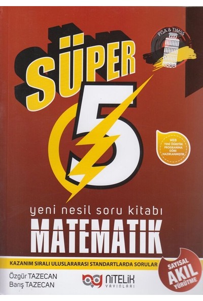 Nitelik Yayınları 5. Sınıf Süper Matematik Soru Bankası