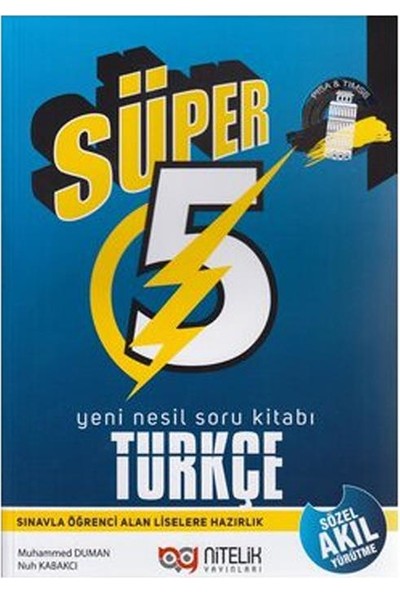 Nitelik Yayınları 5. Sınıf Süper Türkçe Soru Bankası