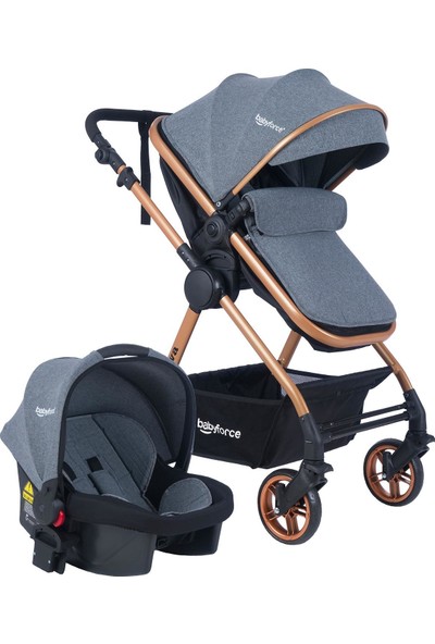 Baby Force Nova Travel Sistem Bebek Arabası Gri