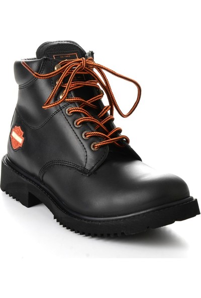 Harley Davidson Mid Black Deri Erkek Bot
