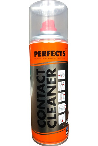 Perfects Yağlı Sprey Şeffaf Kapak Contact Cleaner 200 ml Perfects Yağlı Sprey Şeffaf Kapak Contact Cleaner 200 ml