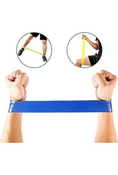 Leyaton Aerobik Band Latex Aerobik Bandı Pilates Yoga Lastiği 1 Adet