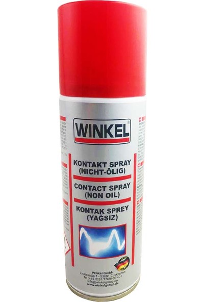 Winkel Devre Temizleyici Kontak Sprey Format Yağsız 200 ml Winkel Devre Temizleyici Kontak Sprey Format Yağsız 200 ml