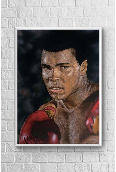 Giyense Dekoratif Beyaz Çerçeveli Duvar Tablosu