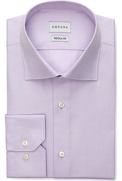 Emnana Lila Premium Twill Regular Fit Gömlek